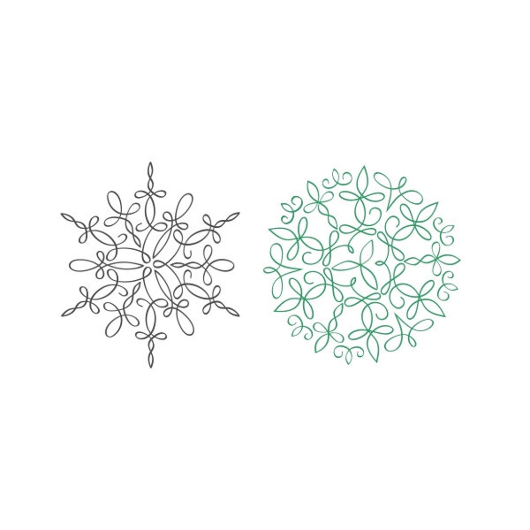 Line Art Snowflake Cuttable Design SVG PNG DXF & Eps Designs Cricut ...