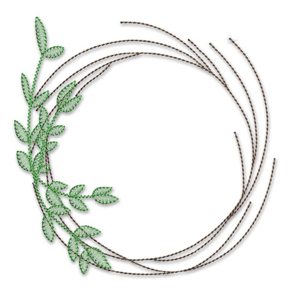 Embroidery Wreath - Etsy