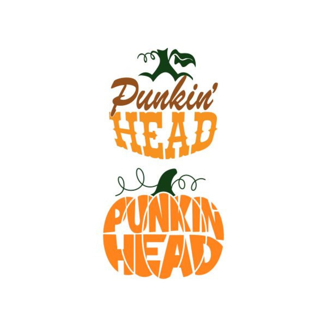 Punkin Head Cuttable Design SVG PNG DXF & Eps Designs Cricut Cameo File ...