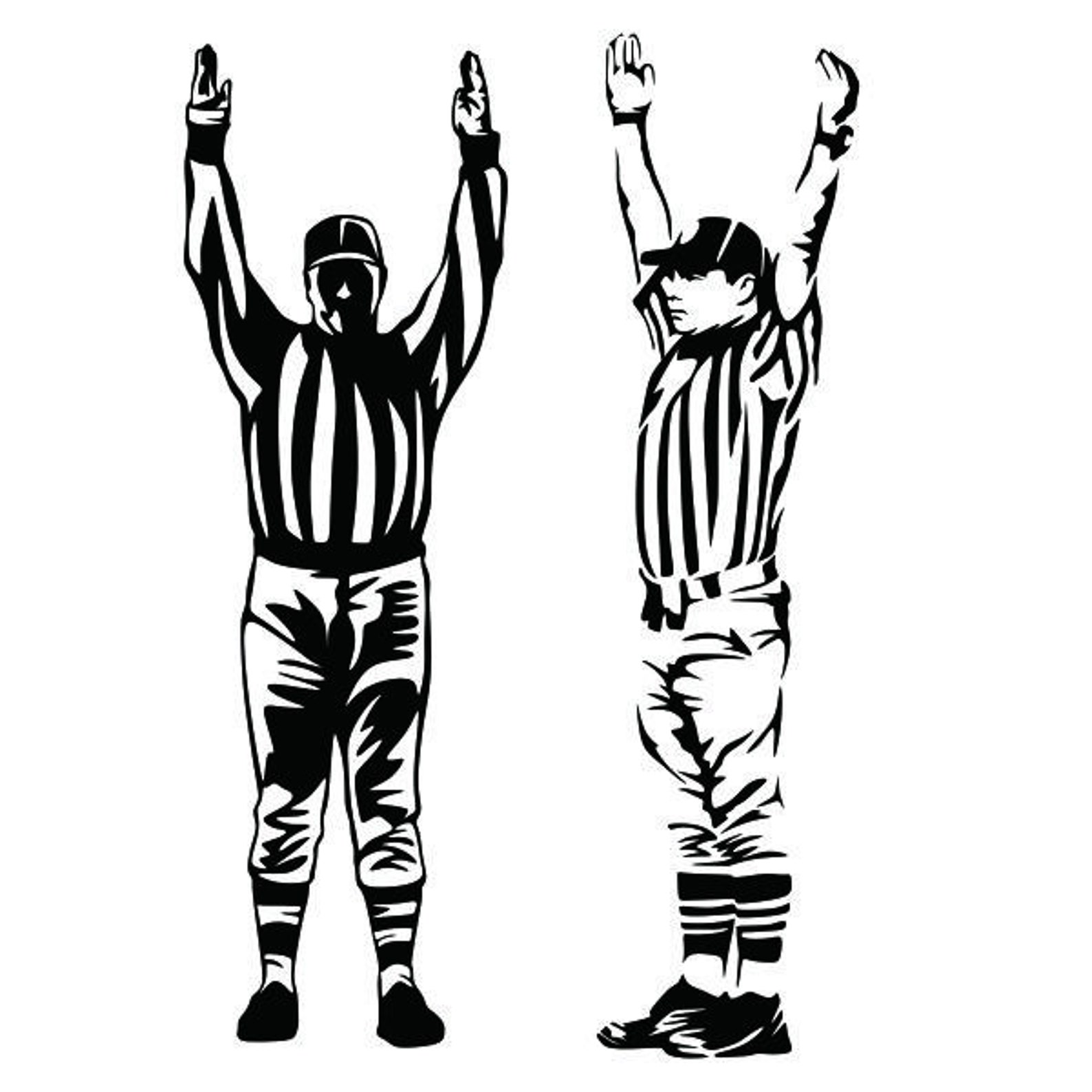 Football Touchdown Referee Cuttable Design SVG PNG DXF & Eps - Etsy