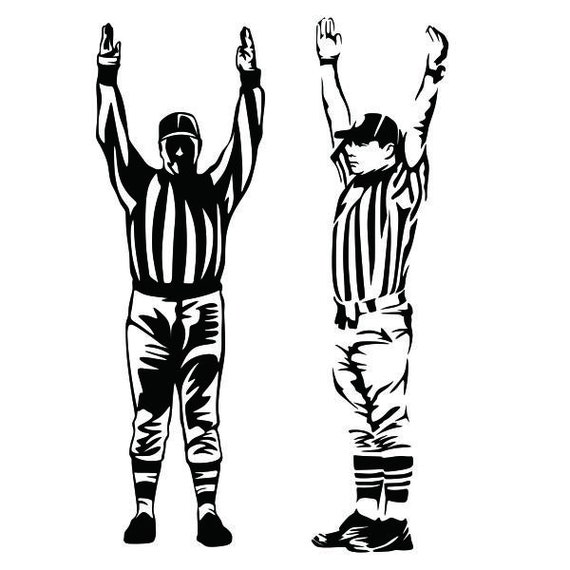 Football Touchdown Referee Cuttable Design SVG PNG DXF & Eps - Etsy