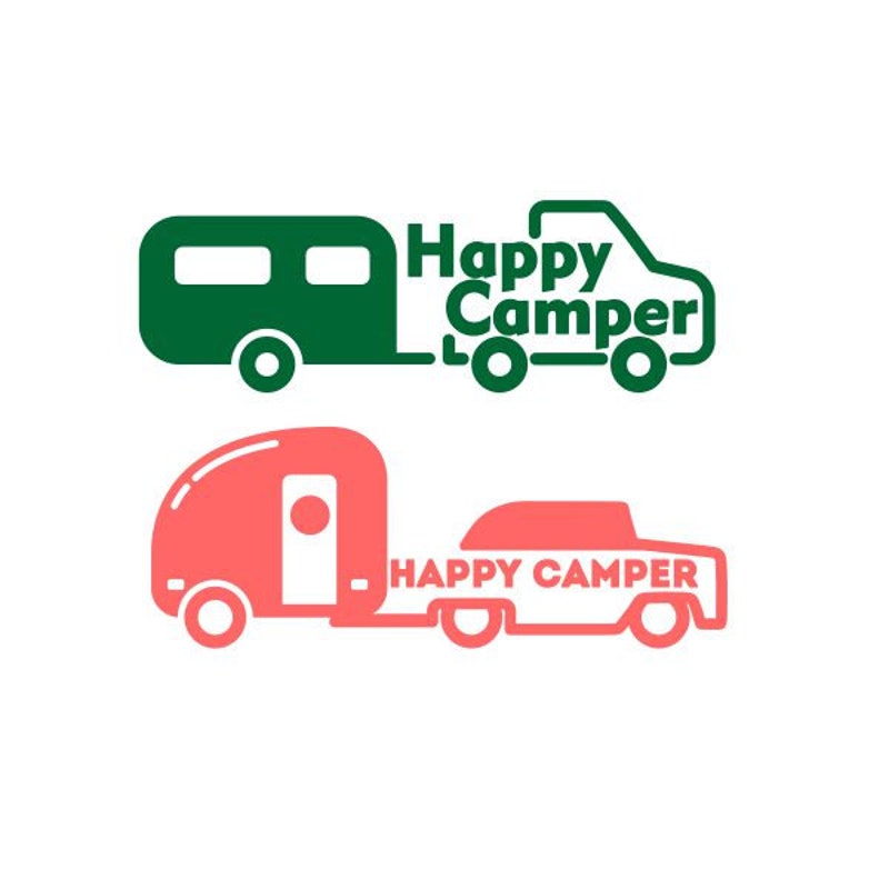 Happy Camper Decal - Etsy