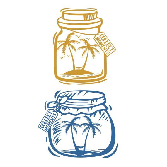 Palm Tree Jar Cuttable Design SVG PNG DXF & Eps Designs Cricut | Etsy