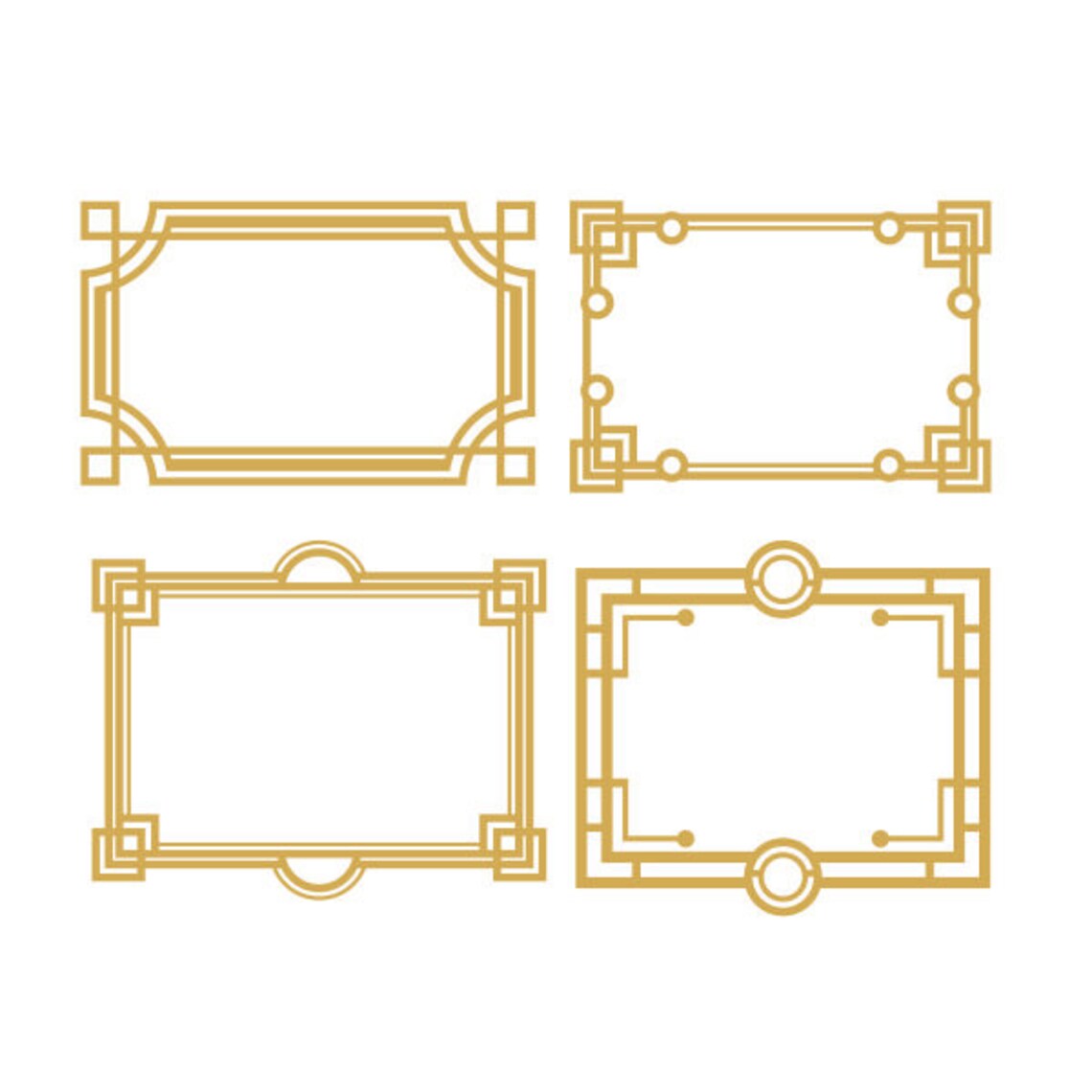 Rectangle Frame Cuttable Design SVG PNG DXF & Eps Designs - Etsy