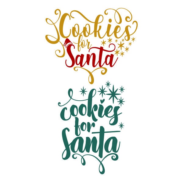 Cookies for Santa Cuttable Design SVG PNG DXF & Eps Designs - Etsy