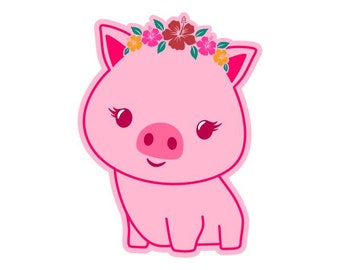 Pig Farm Animal Cuttable Design Pack SVG PNG DXF & Eps Designs Cameo ...