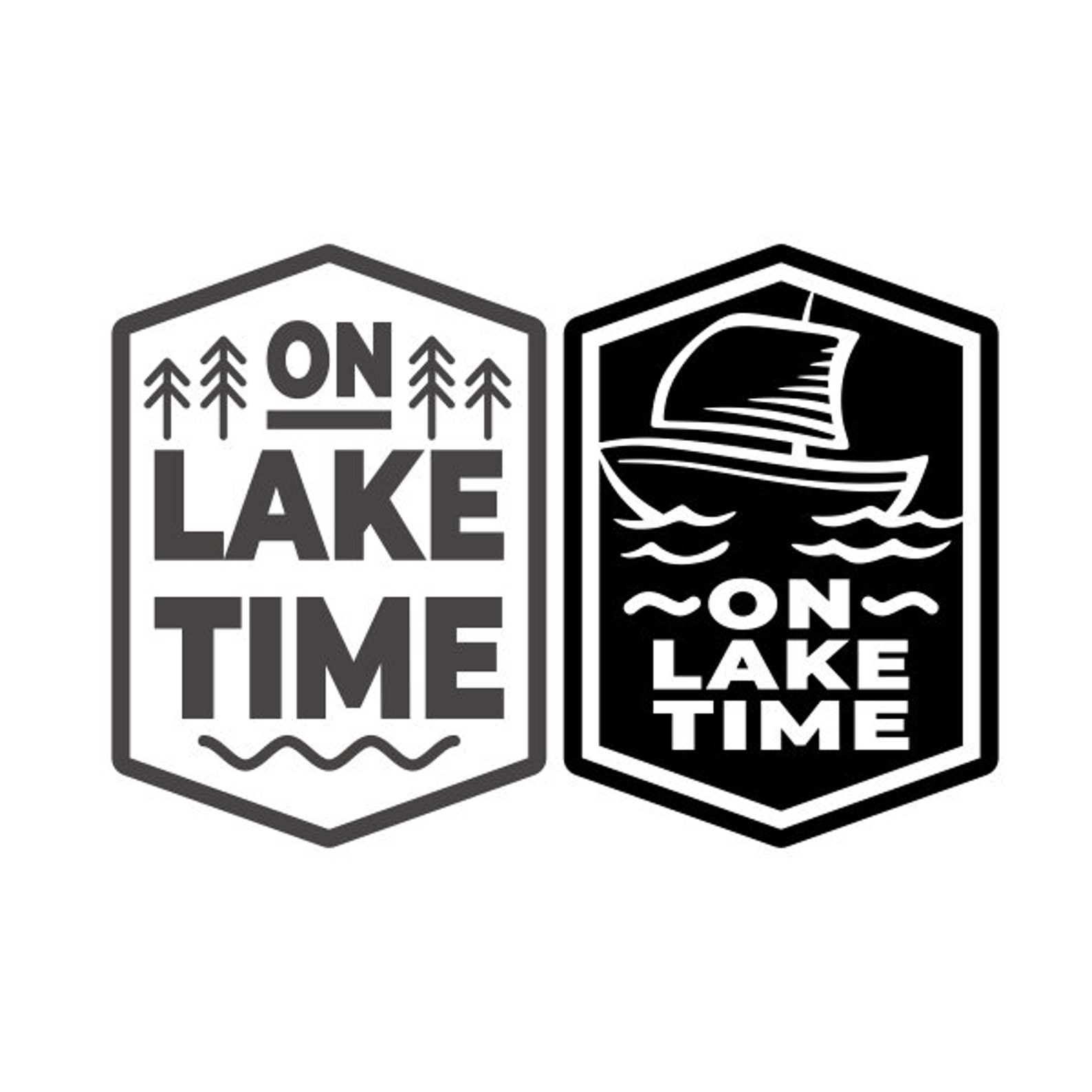 On Lake Time Cuttable Design SVG PNG DXF & Eps Designs Cricut - Etsy
