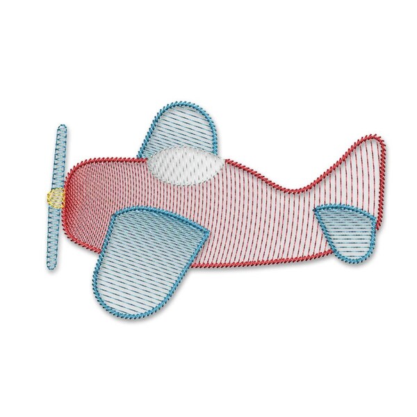 Airplane Embroidery File - Etsy