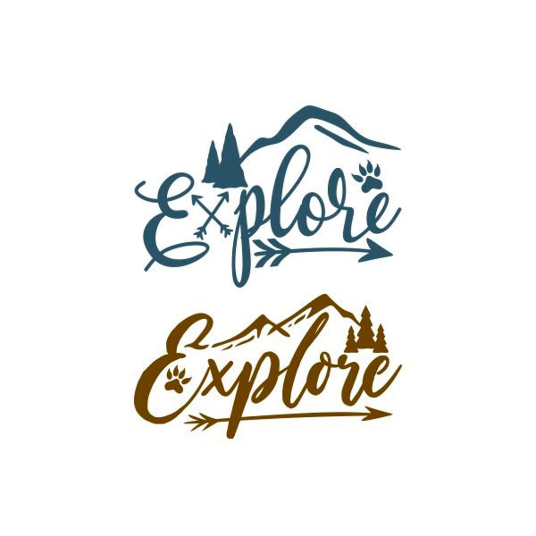 Explore Mountains Cuttable Design SVG PNG DXF & Eps Designs Cricut ...
