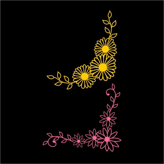 Daisy Florals Decor Cuttable Design SVG PNG DXF & Eps Designs | Etsy