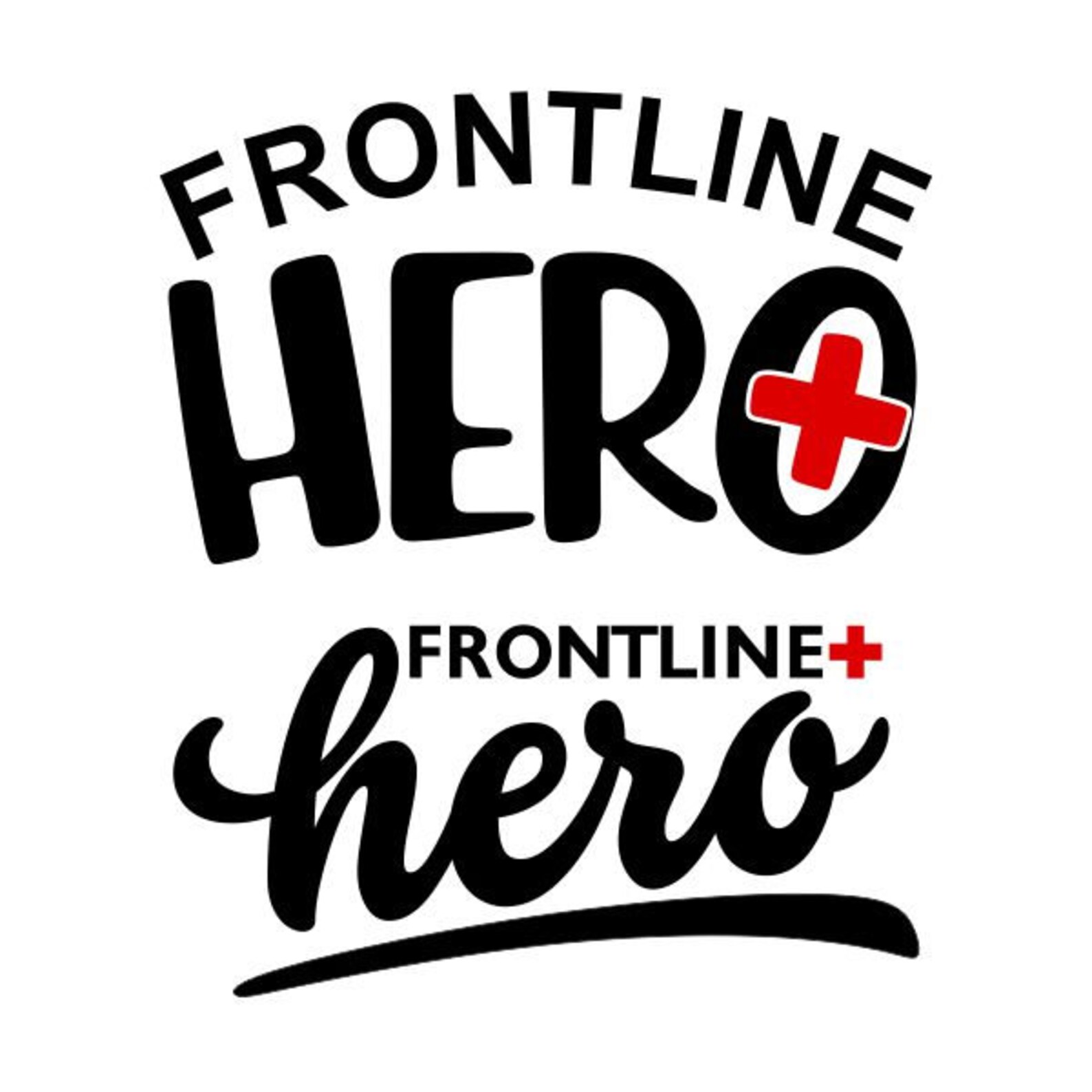 Frontline Hero Cuttable Design SVG PNG DXF & Eps Designs | Etsy