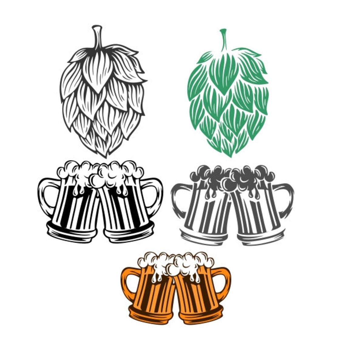 Barley Beer Cuttable Design SVG PNG DXF & Eps Designs Cricut - Etsy