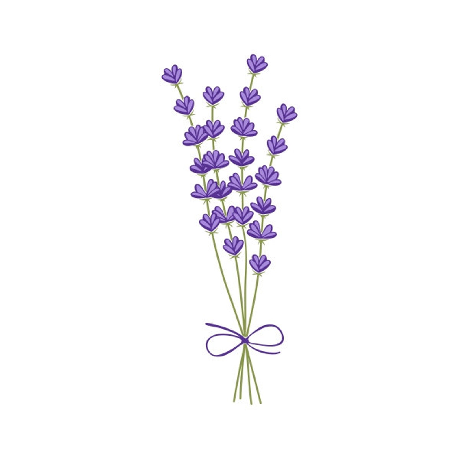 Lavender Flower Bouquet Cuttable Design SVG PNG DXF & Eps | Etsy
