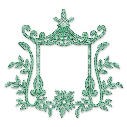 Square Frame Embroidery Design Instant Download - Etsy