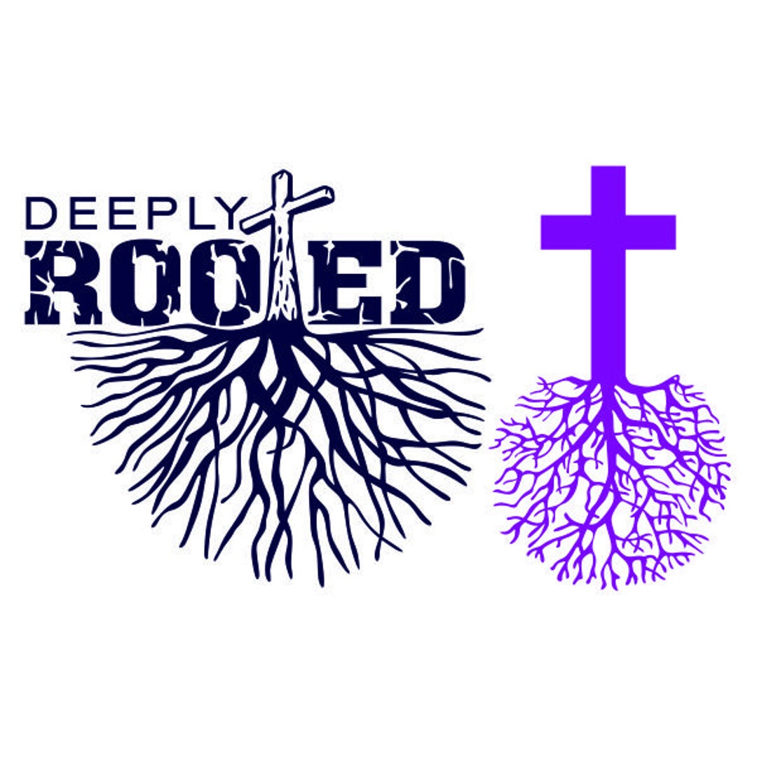 Deeply Rooted Cross Cuttable Design SVG PNG DXF & Eps Designs Cricut ...