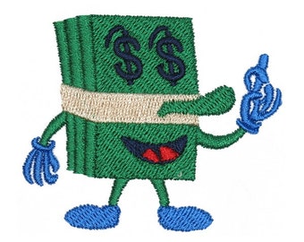 Money Machine Embroidery Design - Etsy