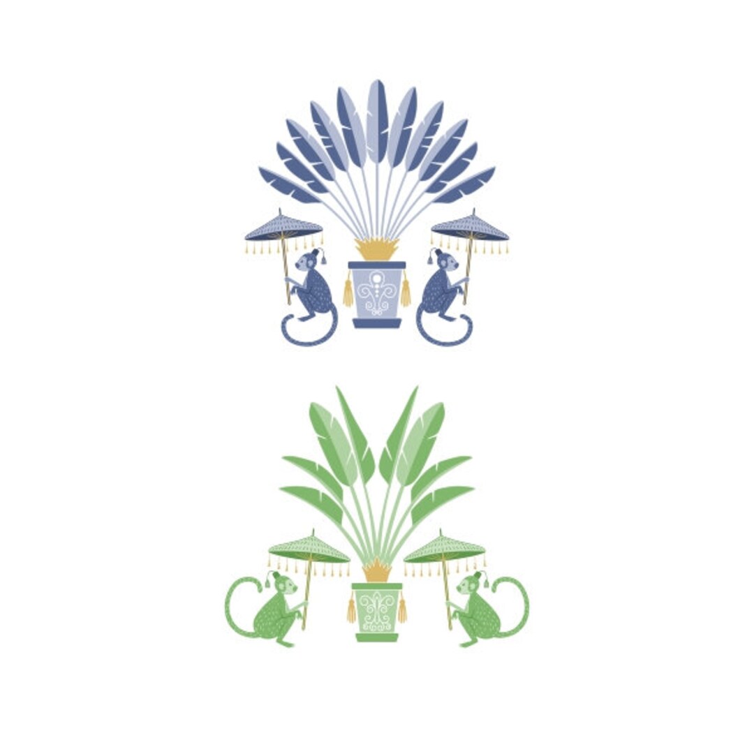 Monkey Palm Tree Cuttable Design SVG PNG DXF & Eps Designs Cricut Cameo ...