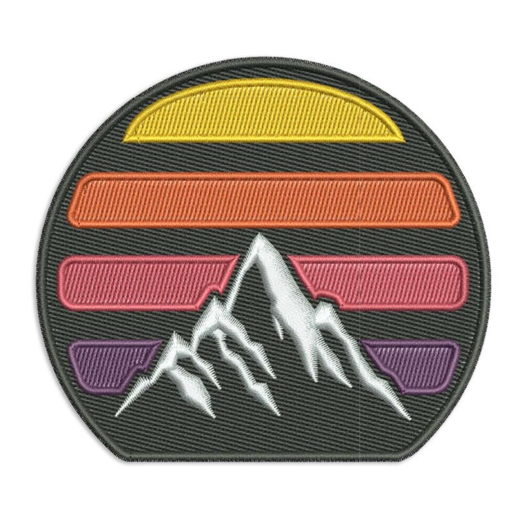 Mountain Circle Icon PES DST Machine Embroidery Instant Download ...