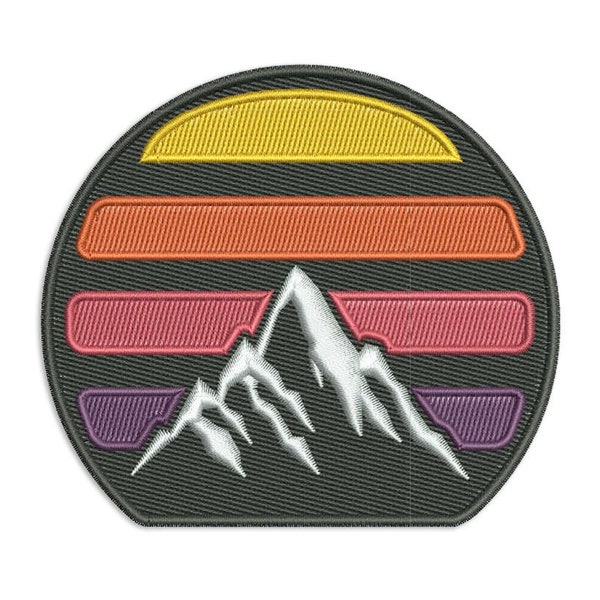 Mountain Embroidery File - Etsy