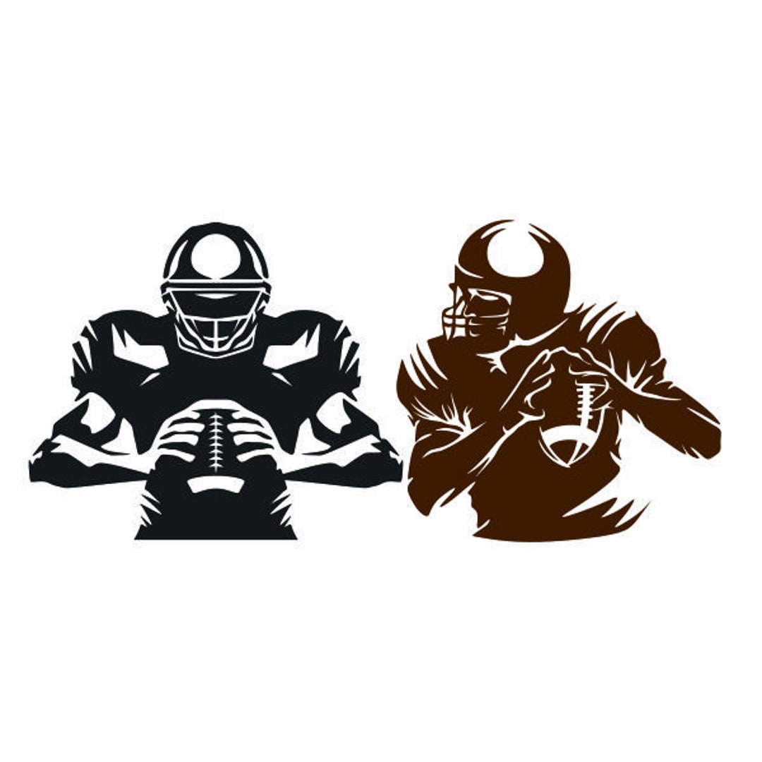 Football Player Cuttable Design SVG PNG DXF & Eps Designs Cricut Cameo ...