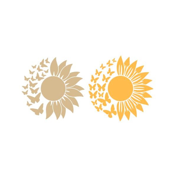 Sunflower Cuttable Design SVG PNG DXF & Eps Designs Cricut | Etsy