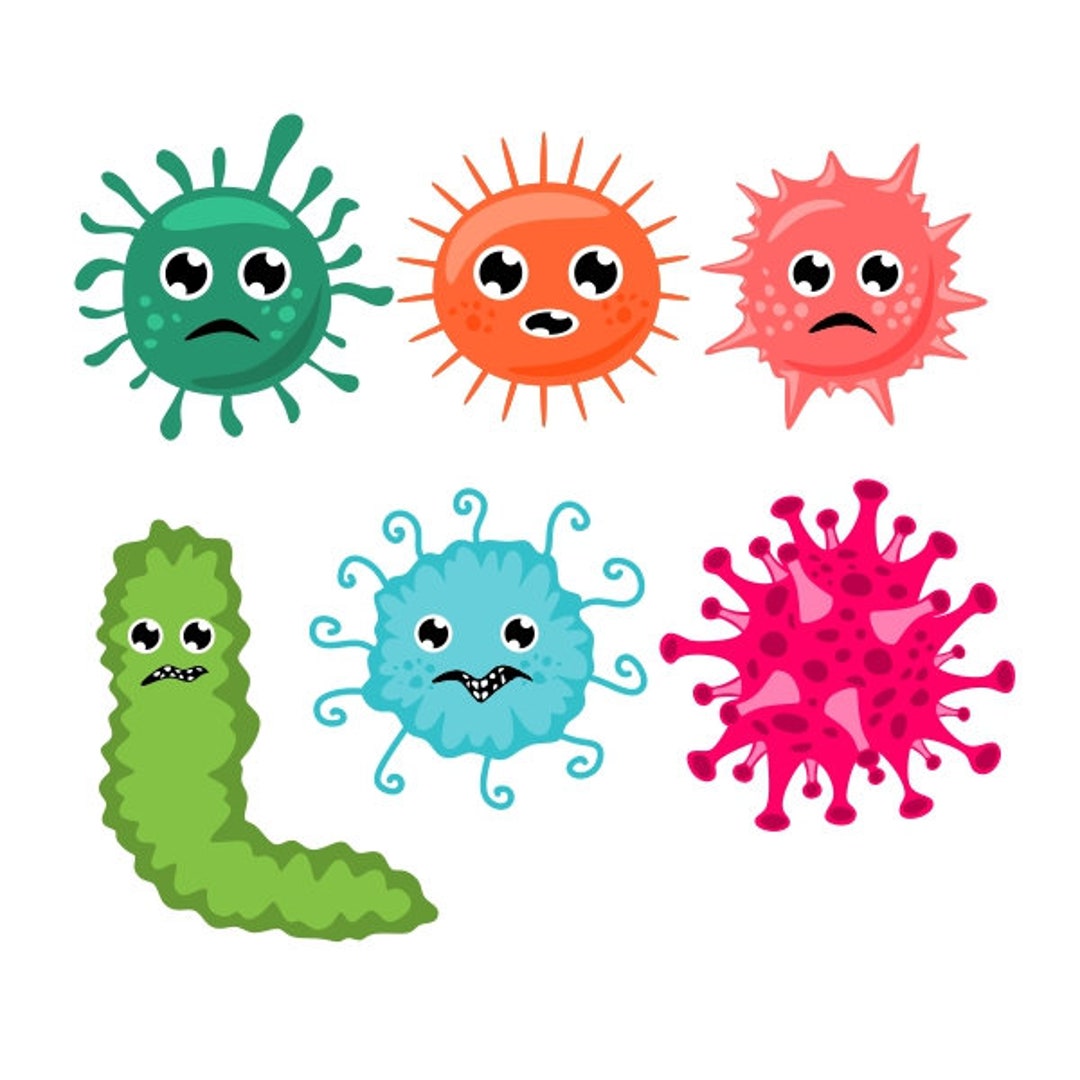 Virus Pack Cuttable Design SVG PNG DXF & Eps Designs Cricut Cameo File ...