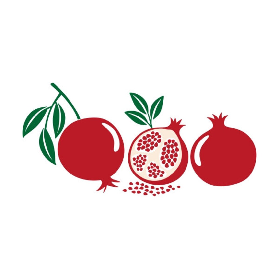 Pomegranate Fruit Cuttable Design SVG PNG DXF & Eps Designs - Etsy