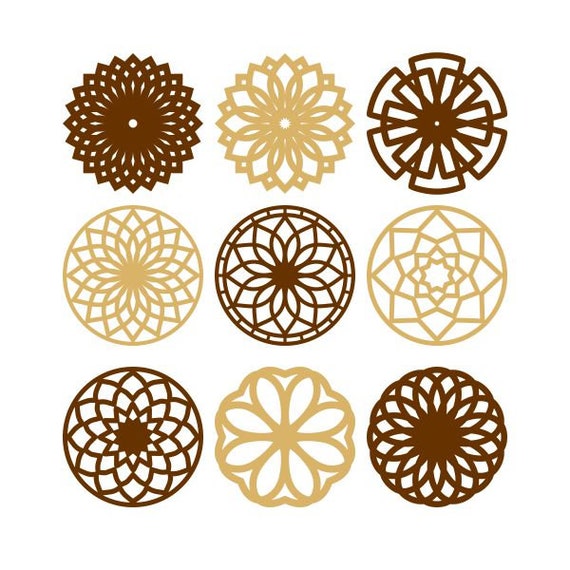 Coaster Pack Cuttable Design SVG PNG DXF & Eps Designs Cricut | Etsy