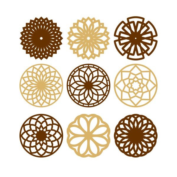 Coaster Pack Cuttable Design SVG PNG DXF & Eps Designs Cricut | Etsy