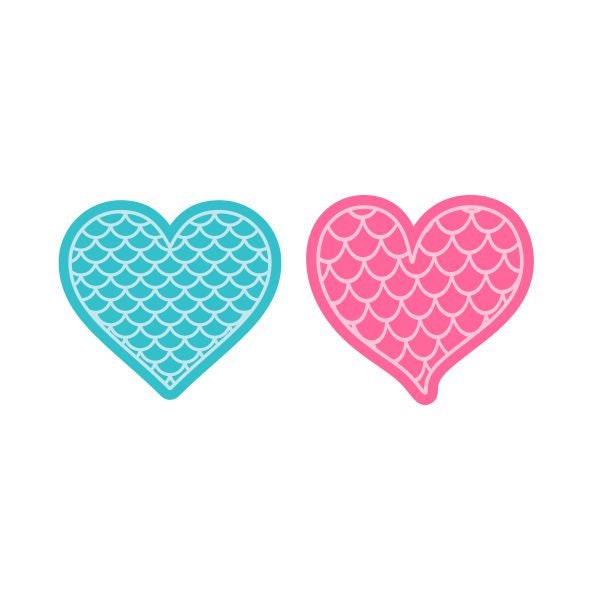 Mermaid Heart Cuttable Design SVG PNG DXF & Eps Designs Cricut | Etsy