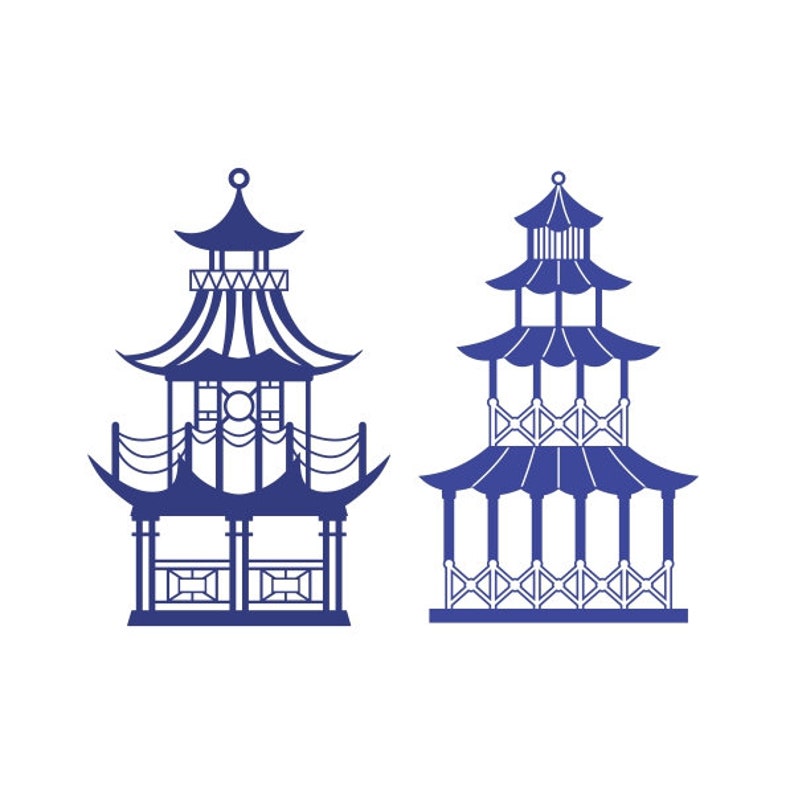 Asian Pagoda Cuttable Design SVG PNG DXF & Eps Designs Cricut | Etsy