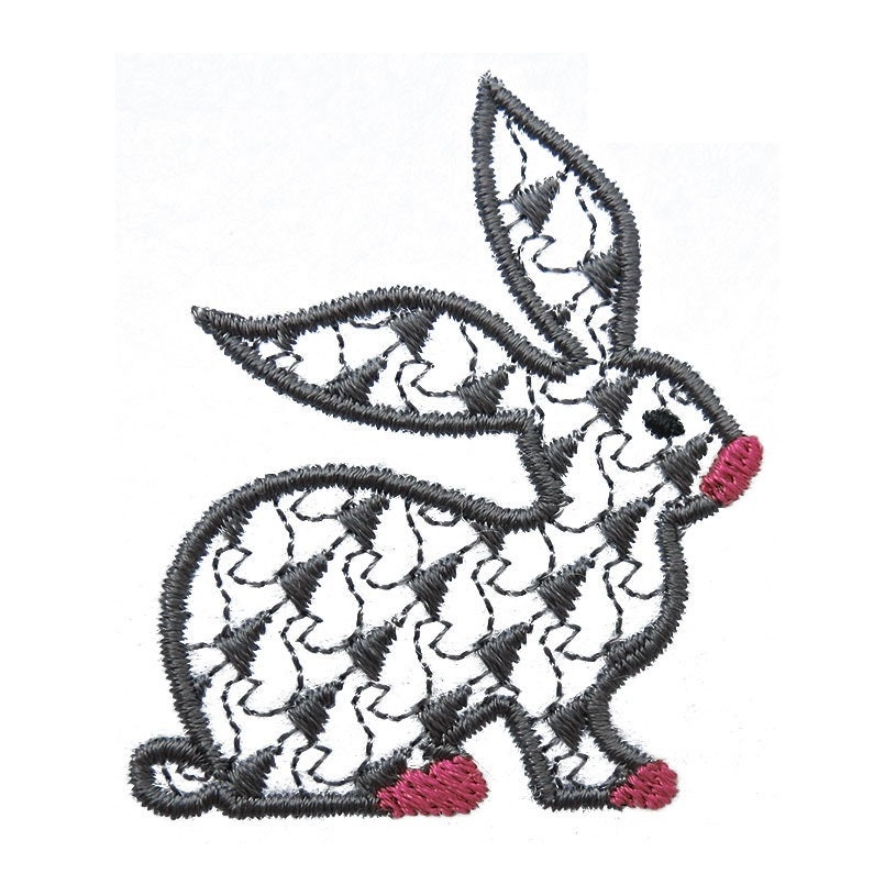 Pattern Easter Bunny Rabbit PES DST Machine Embroidery Instant - Etsy