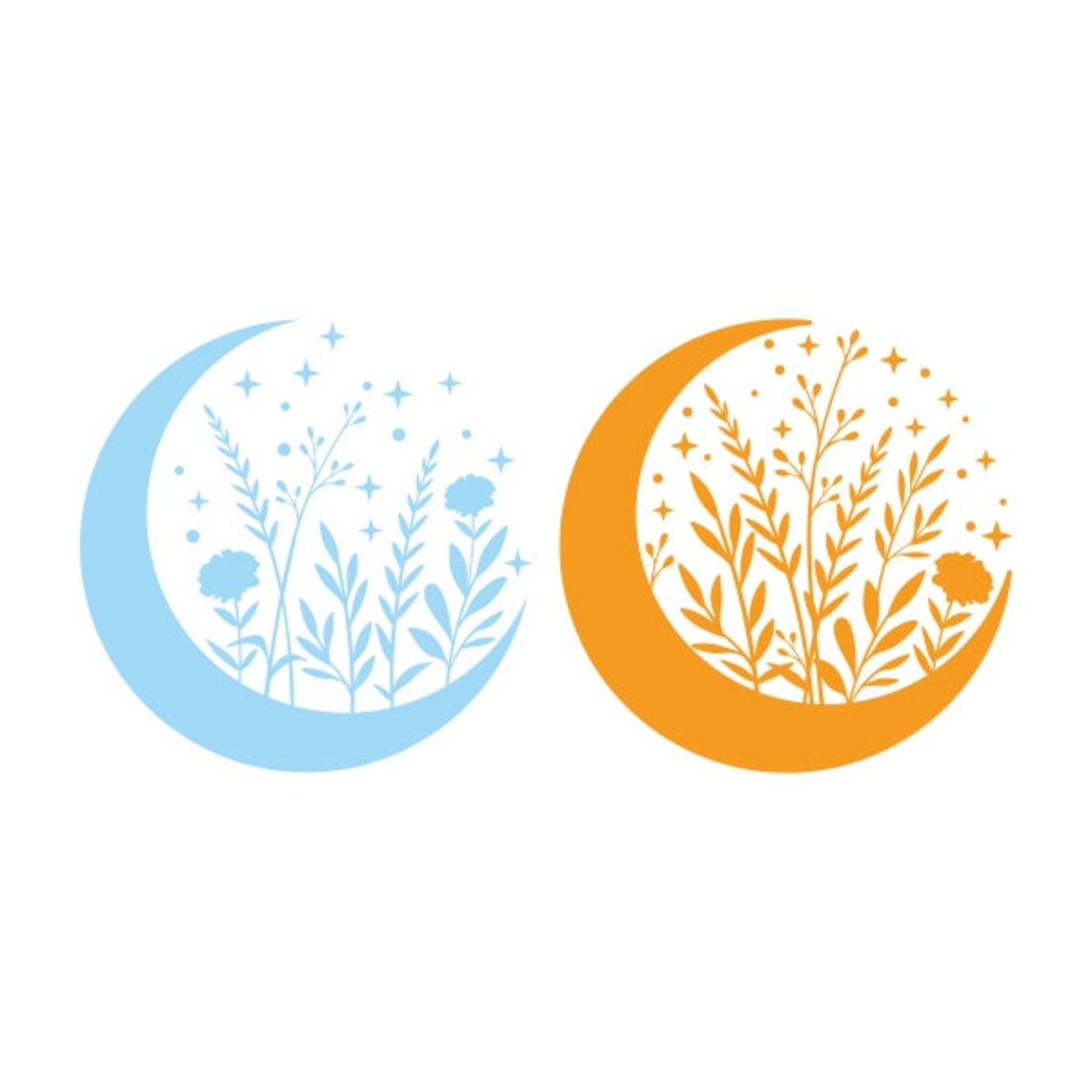 Crescent Moon Cuttable Design SVG PNG DXF & Eps Designs Cricut - Etsy ...