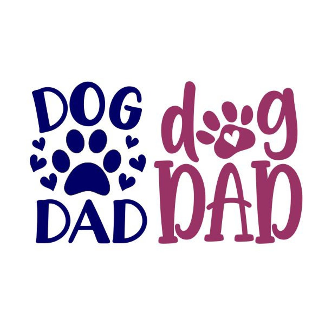 Dog Dad Cuttable Design SVG PNG DXF & Eps Designs Cricut Cameo - Etsy