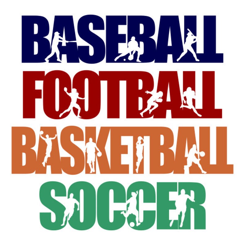 Ball Sports Pack Cuttable Design SVG PNG DXF & Eps Designs - Etsy