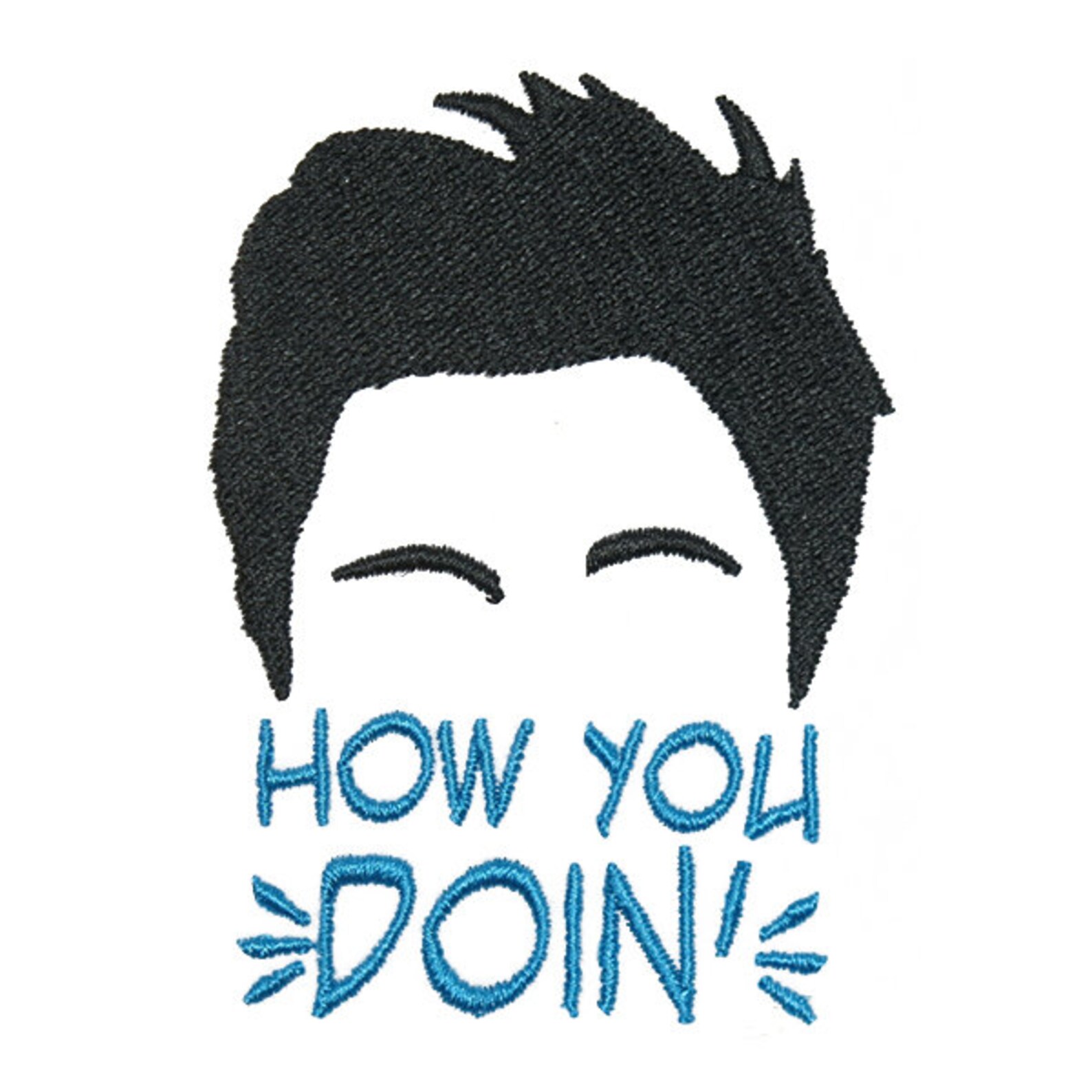 How You Doin' Joey Embroidery Design Instant Download - Etsy