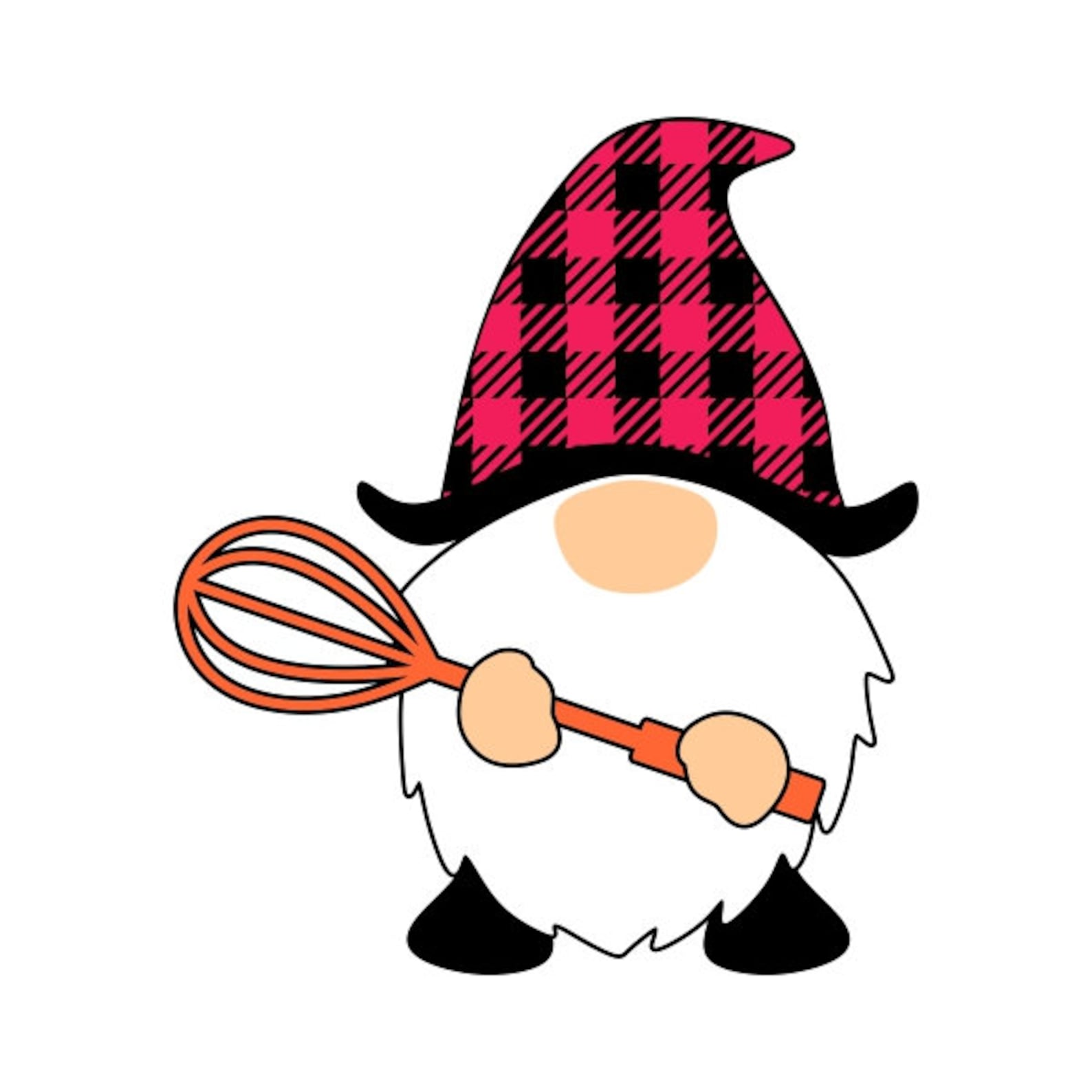 Cooking Gnome Chef Holding Cooking Utensils Cuttable Design - Etsy