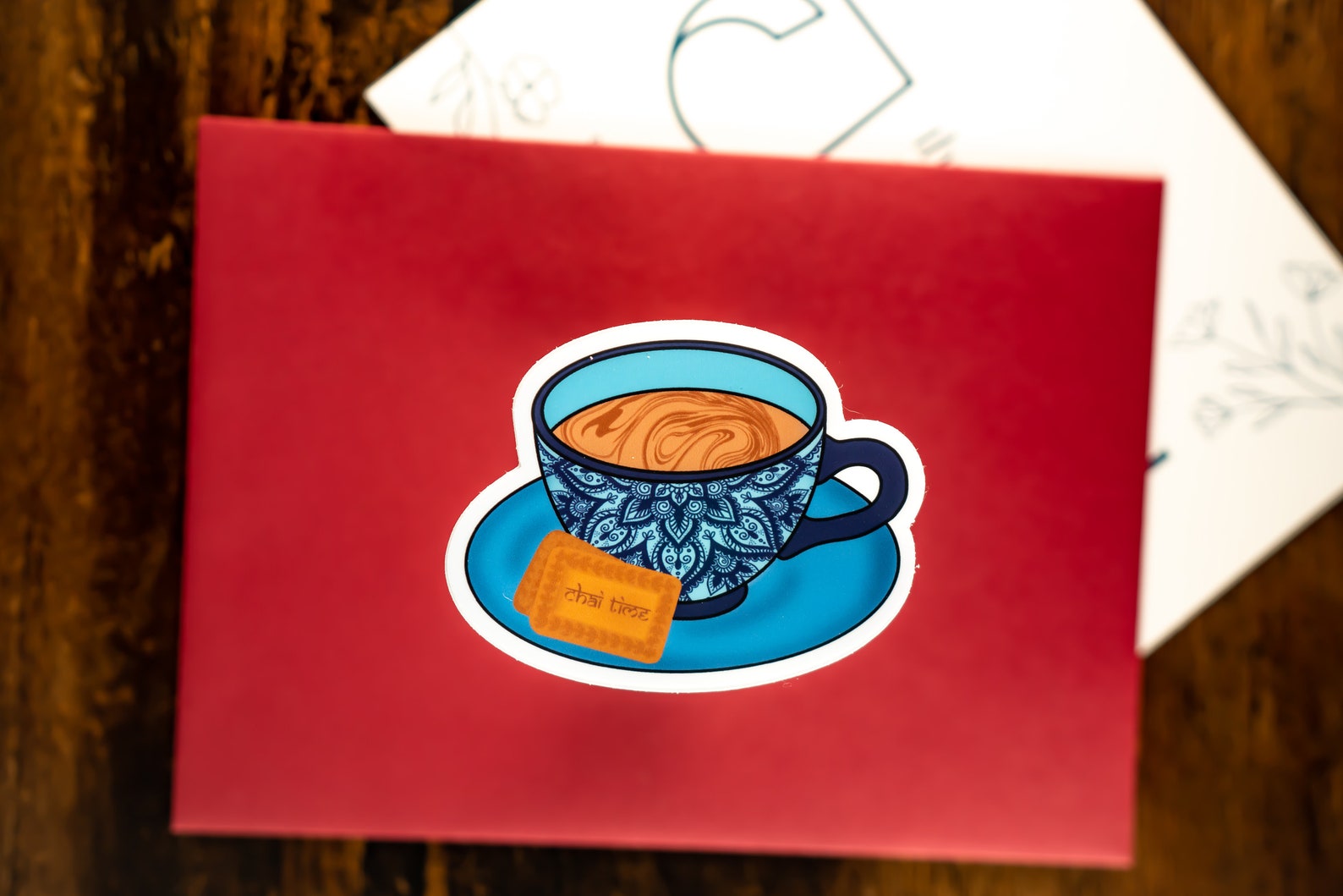 Chai Time Sticker Desi Sticker Indian Food Chai Coffee - Etsy