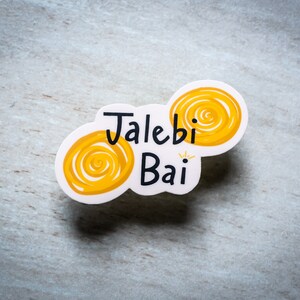 Jalebi Bai Sticker: Indian Dessert, Waterproof Vinyl Decal - Etsy
