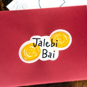 Jalebi Bai Sticker: Indian Dessert, Waterproof Vinyl Decal - Etsy