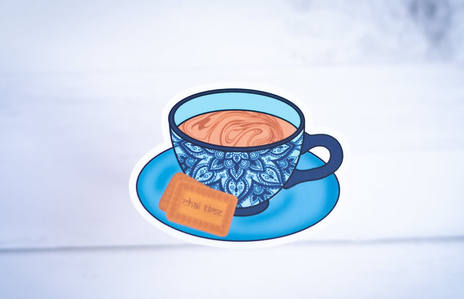 Chai Time Sticker Desi Sticker Indian Food Chai Coffee - Etsy