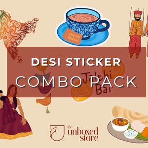 Desi Food Print and Sticker Set | Wall Art Wall Decor | Dosa, Pani Puri ...