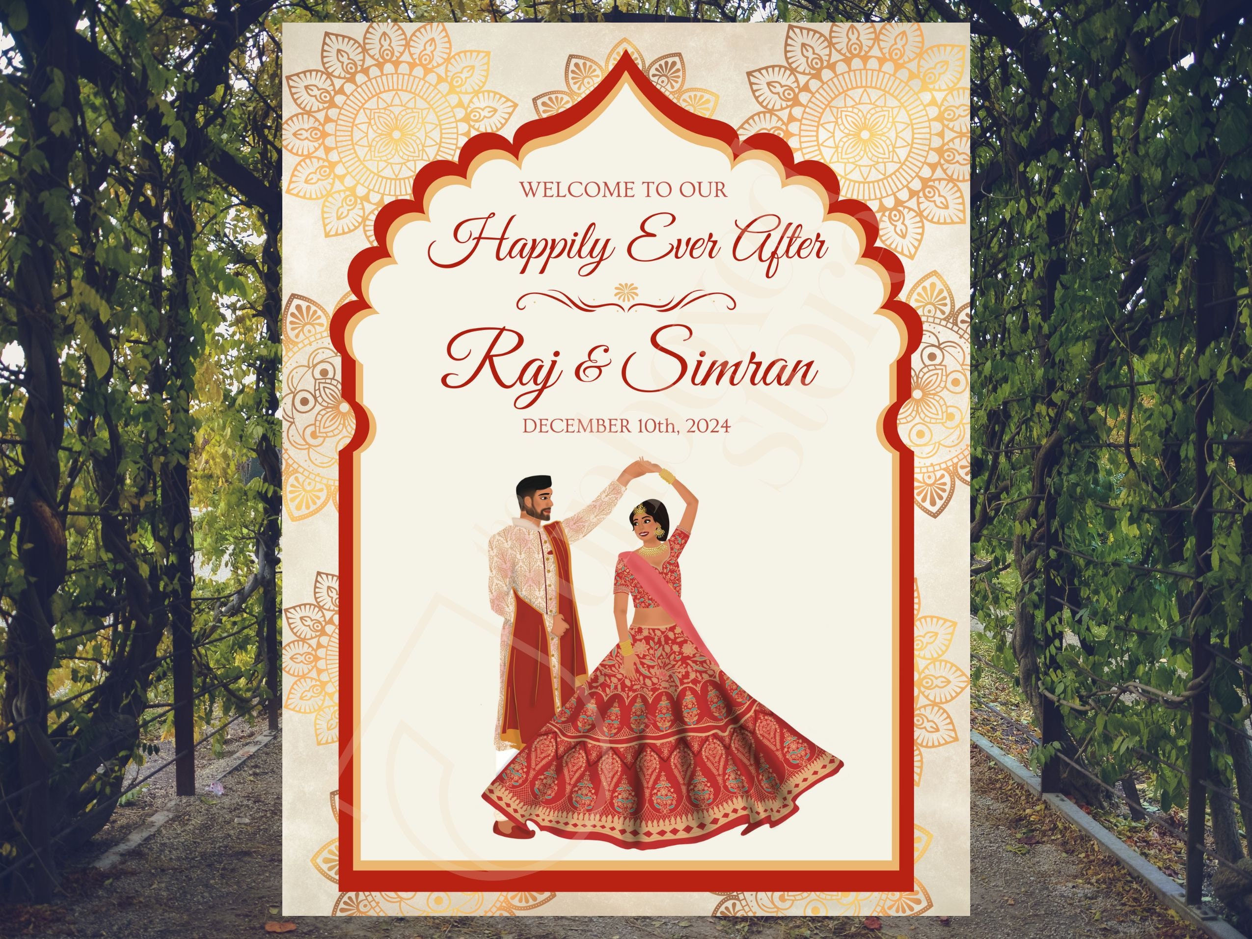 Hindu Wedding Sign As Indian Wedding Welcome Signs Indian, 45% OFF