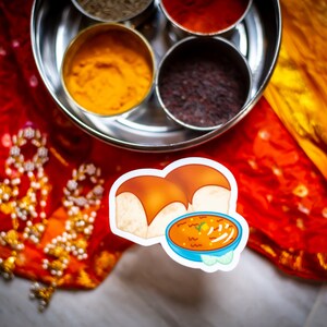 Desi Food Print and Sticker Set | Wall Art Wall Decor | Dosa, Pani Puri ...