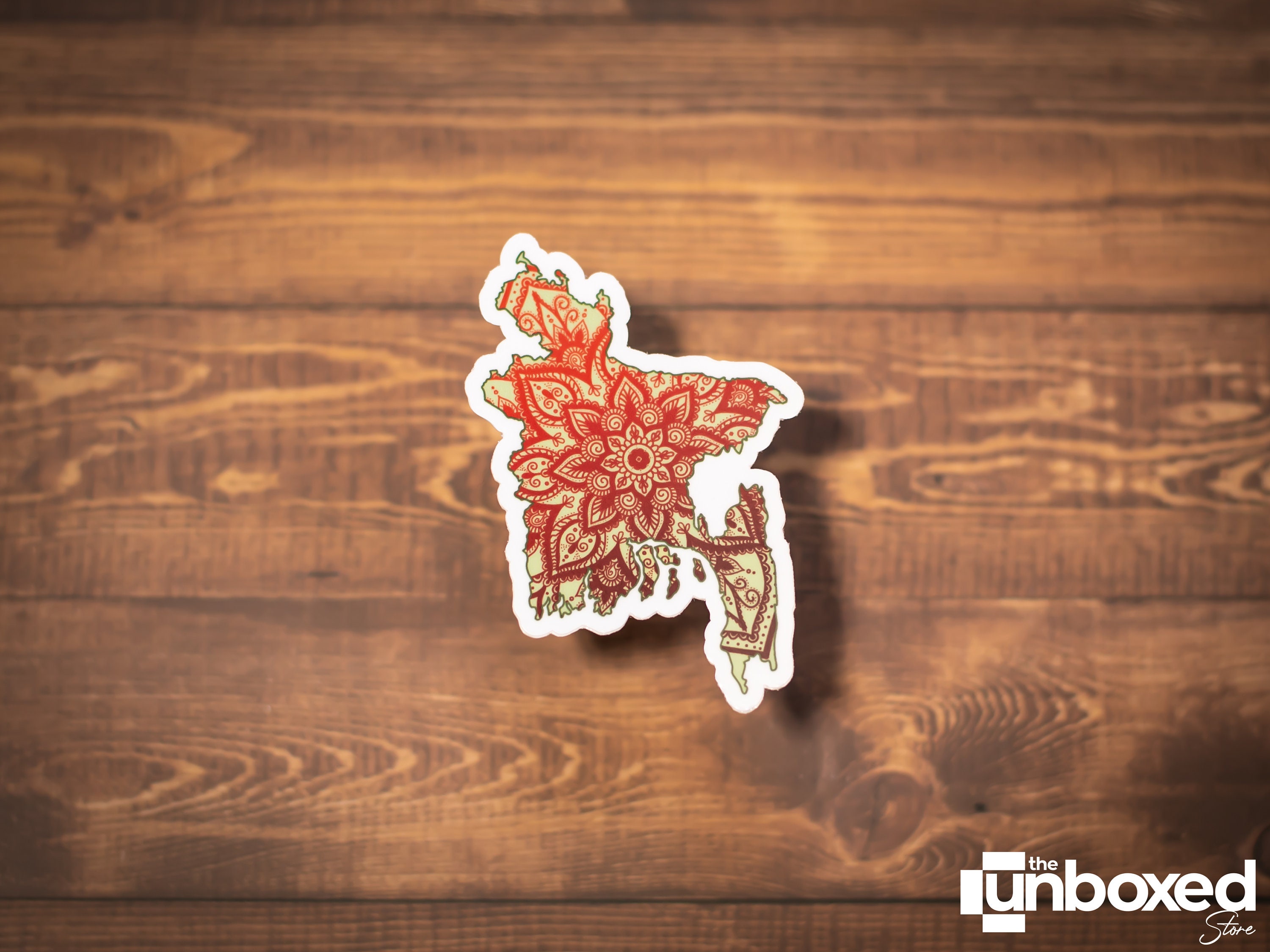 South Asia Map Sticker Desi Sticker Mandala Sticker | Etsy