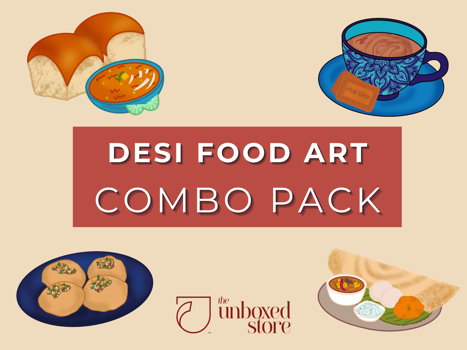 Chai Time Sticker Desi Sticker Indian Food Chai Coffee - Etsy