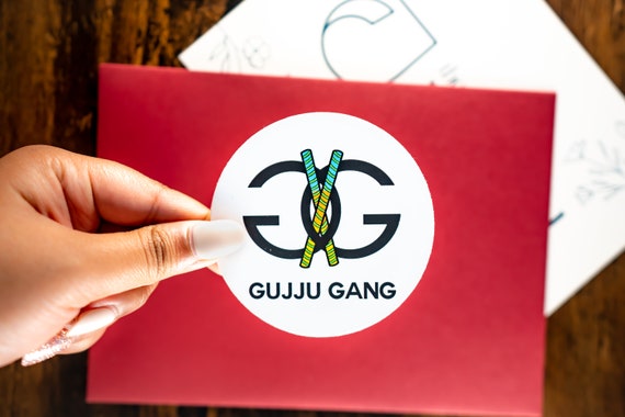 Gujju Gang Glossy Sticker South Asian Art Gujarati - Etsy