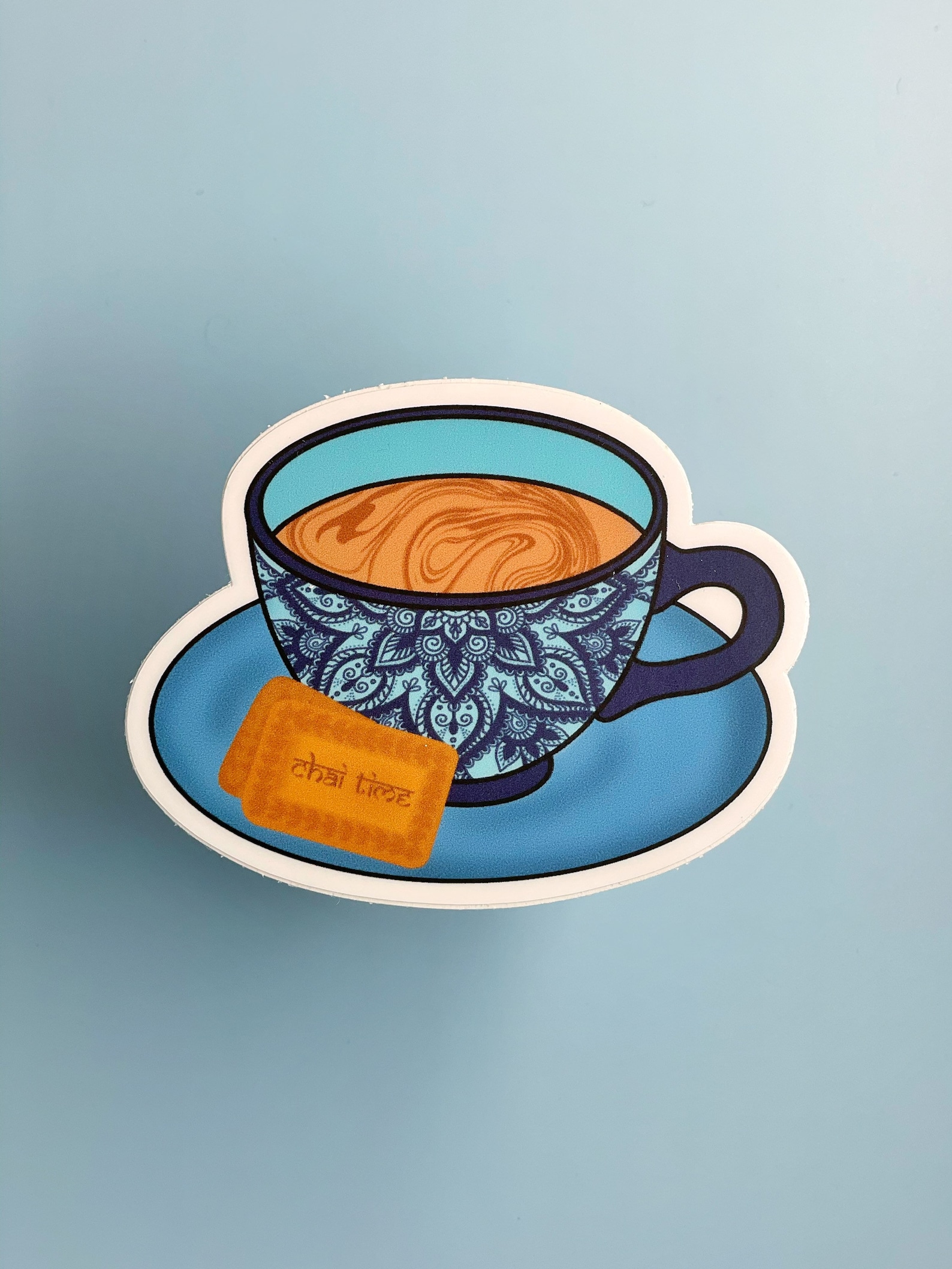 Chai Time Sticker Desi Sticker Indian Food Chai Coffee - Etsy