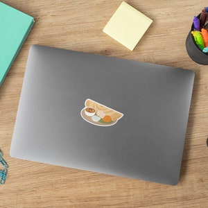 Dosa Sticker: South Indian Food, Waterproof Vinyl Decal - Etsy