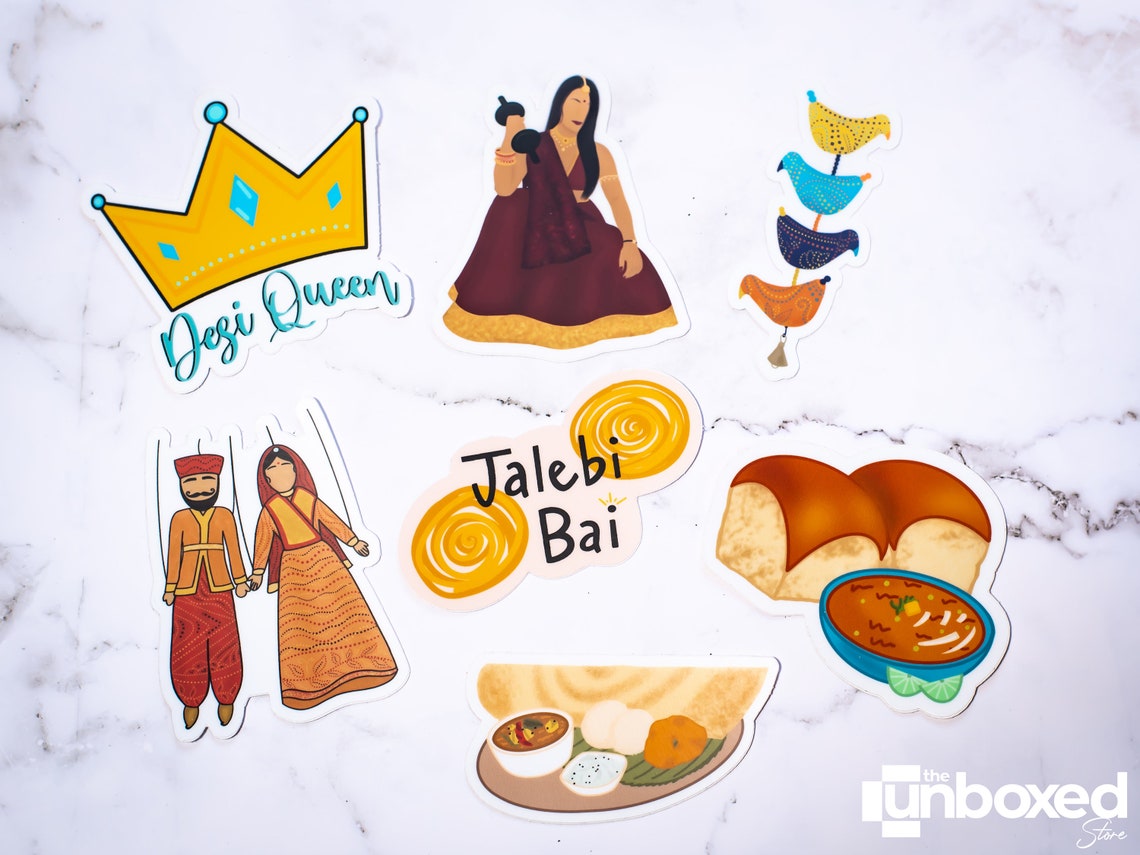 Sticker Set Sticker Value Pack Matte Clear Stickers Desi | Etsy